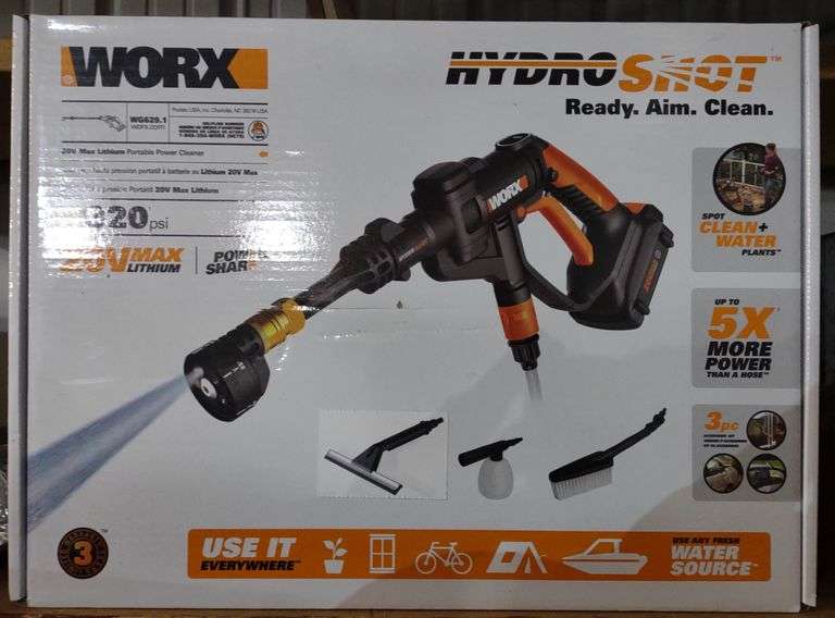 Worx 20V Portable Power Cleaner - Kraft Auction Service, LLC