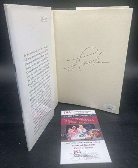 (SP) Jimmy Carter signed book JSA certificate - Kraft Auction Service, LLC