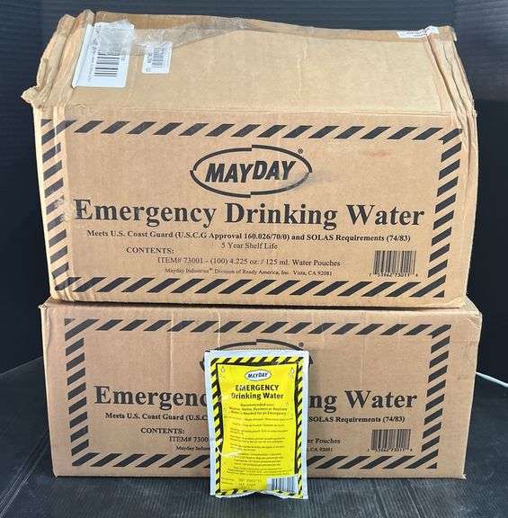 (ZZ) Mayday Emergency Drinking Water. - Kraft Auction Service, LLC