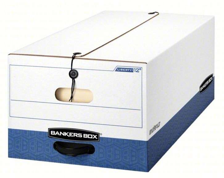 (ZZ) Banker’s Corrugated Fiberboard Legal File Size File Box - Kraft ...