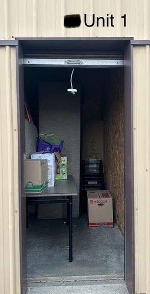 Storage Unit #1 - 5' x 10' - Kraft Auction Service, LLC