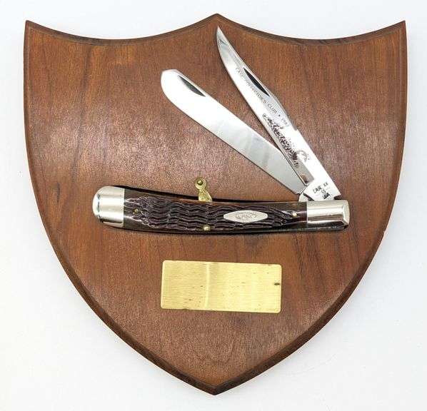 Ltd 1982 Case XX Collectors Club Jig Bone Large Trapper 6251 w/ Plaque ...