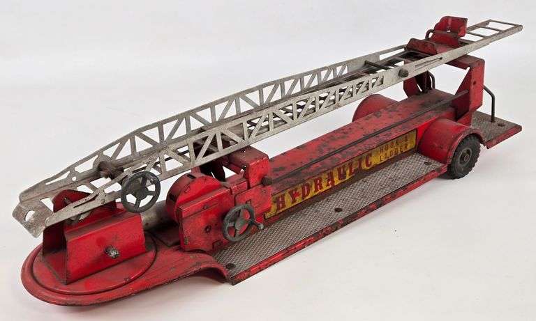 Vintage Original Structo Toys Hydraulic Hook & Ladder Trailer Fire ...