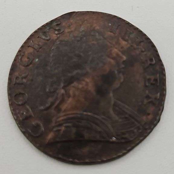 (A) 1775 King George III British Colonial Half-Penny - Kraft Auction ...