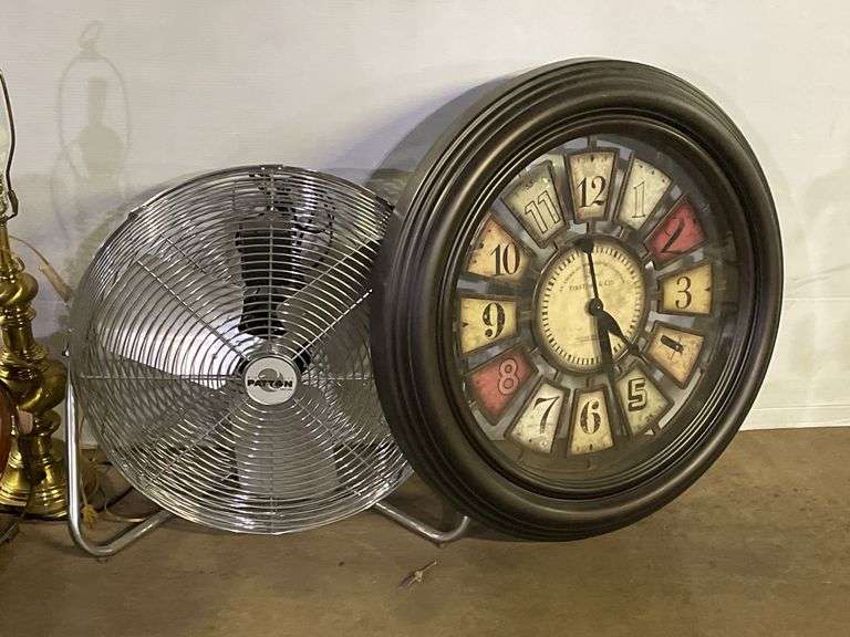 (G) Lamps, Patton Fan, and Clock - Kraft Auction Service, LLC