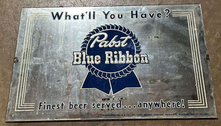 (RS) PBR Bar Sign 17x11 - Kraft Auction Service, LLC
