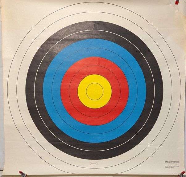 (AB) Archery target sheets (3 sheets at 50"x50" and 4 sheets at 32"x32 ...