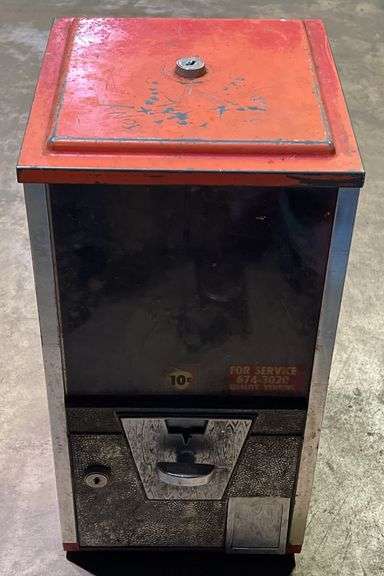 (UV) Candy Vending Machine 19 inches Tall - Kraft Auction Service, LLC