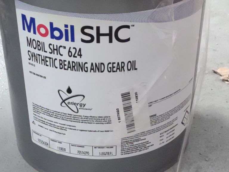 Mobil SHC Synthetic Bearing & Gear Oil - Kraft Auction Service, LLC
