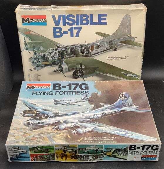 (W) Monogram Visible B-17 & B-17G Flying Fortress Plane Model Kits ...
