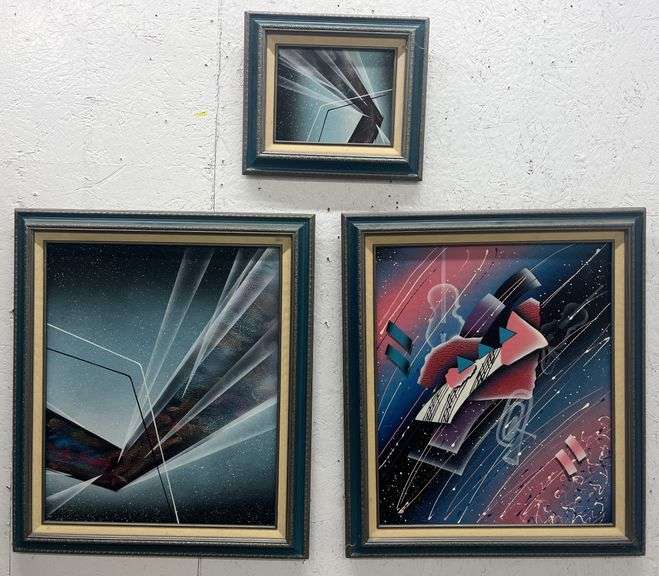 (I) Matching Abstract Paintings - Kraft Auction Service, LLC