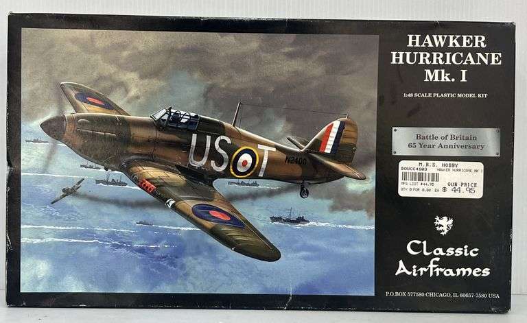 Classic Airframes 1:48 Scale Hawker Hurricane Mk.1 Model Kit - Kraft ...
