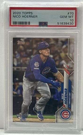 (ZA) Graded 2020 Nico Hoerner Topps Baseball Card Gem-Mt 10 - Kraft ...