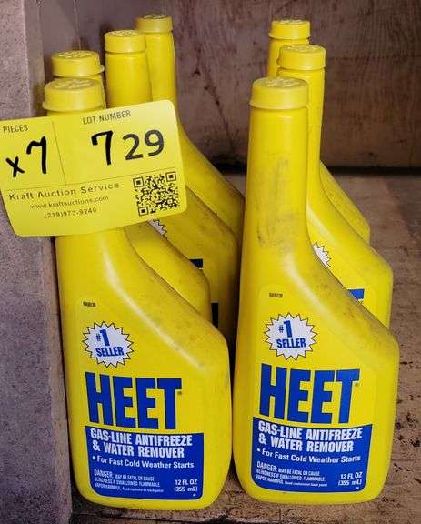 Heet Gas-Line Antifreeze And Water Remover - Kraft Auction Service, LLC