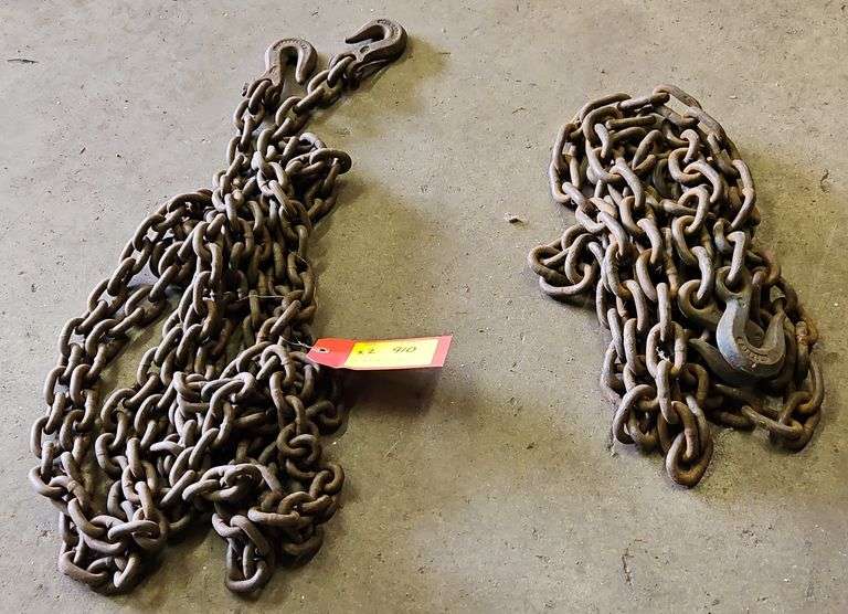 (2) Chain's W/Hooks On Both End's. - Kraft Auction Service, LLC