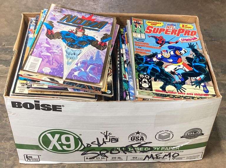 (JT) Box of 100+ Comics Including Marvel Milestone Collector Packs ...
