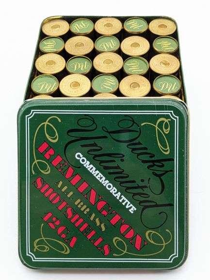 25 Rnd Remington Ducks Unlimited 50th Anni 12 Ga Brass Shell Shotgun ...