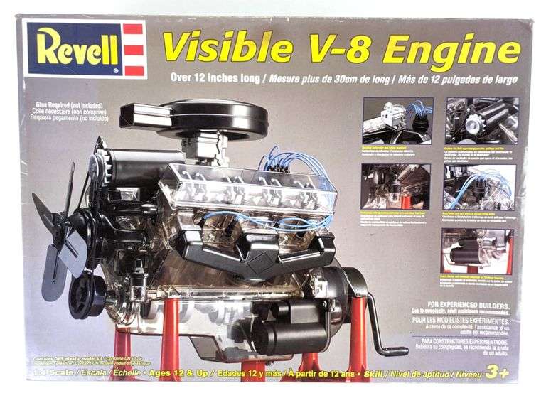 Revell 1/4 Visible V8 Engine Model Kit - Kraft Auction Service, LLC