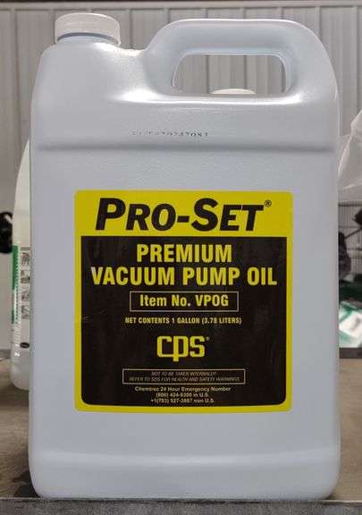 Pro-Set Premium Vacuum Pump Oil - Kraft Auction Service, LLC