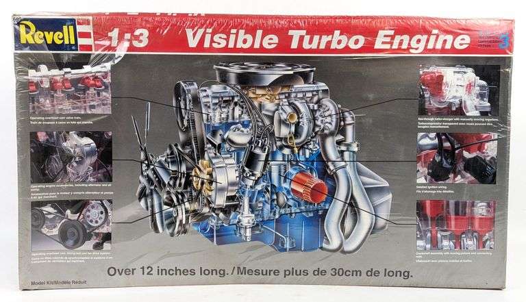 Revell 1/3 Visible Turbo Engine Model Kit - Sealed - Kraft Auction ...