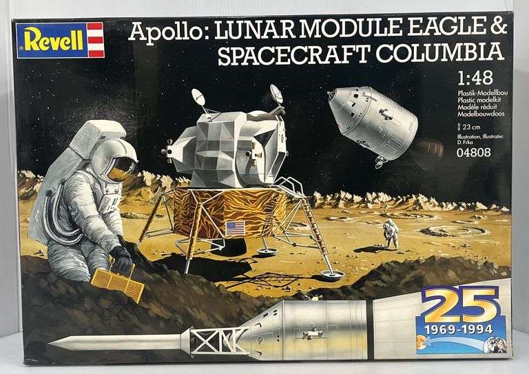 Revell 1:48 Scale Lunar Module Eagle And Spacecraft Columbia Model Kit ...