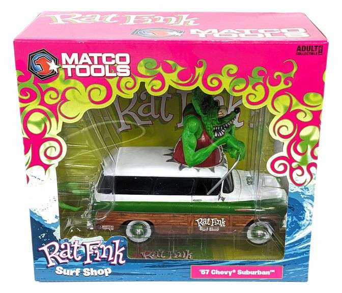 Ertl Matco Tools Ed Roth Rat Fink 1957 Chevy Suburban - Kraft Auction ...