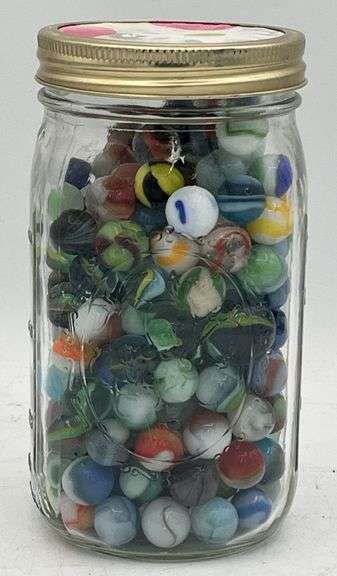 (AN) Jar Of Marbles - Kraft Auction Service, LLC