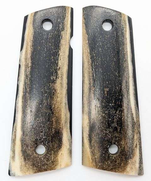 Custom Elk Stag Antler 1911 Full Size Grips - Kraft Auction Service, LLC