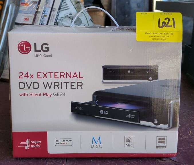 LG 24X External DVD Writer - Kraft Auction Service, LLC