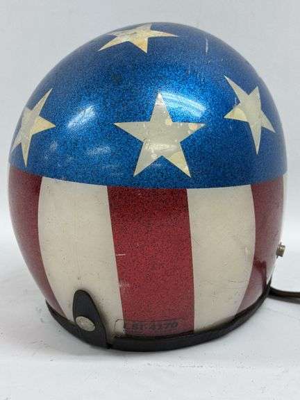 1960s-70s Stars & Stripes Easy Rider Motorcycle Helmet - Kraft Auction ...