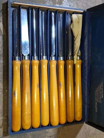 (X) Vintage Craftsman Professional USA Wood Turning 8 Piece Lathe ...