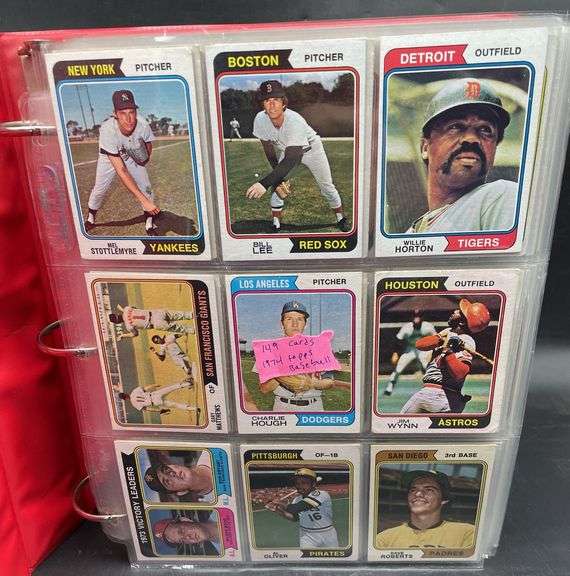 (O) 1974 Topps baseball collector cards 149 total - Kraft Auction ...