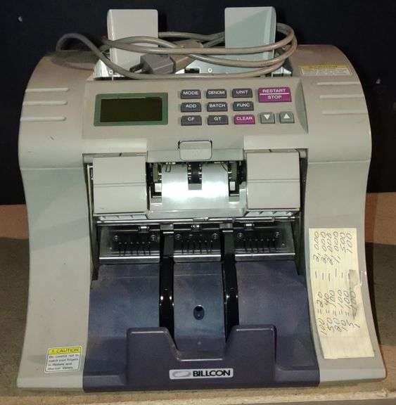 Billcon Banknote Counter - Kraft Auction Service, LLC