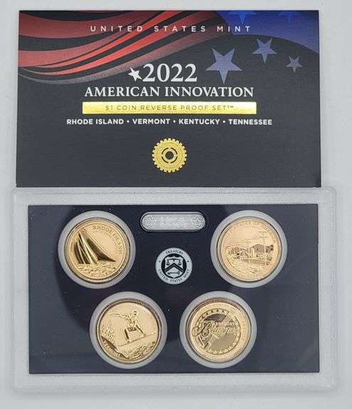 2022 US Mint American Innovation $1 Coin Reverse Proof Set - Kraft ...