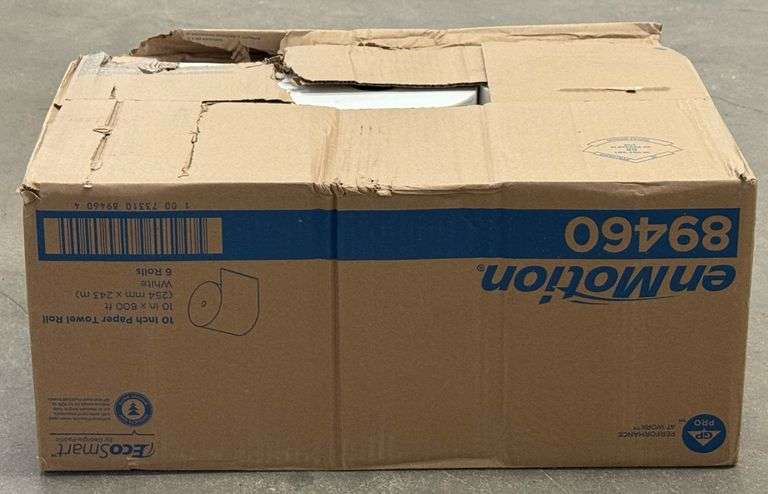 Georgia-Pacific Box of 6 - 10in White Paper Towel Rolls - Kraft Auction ...