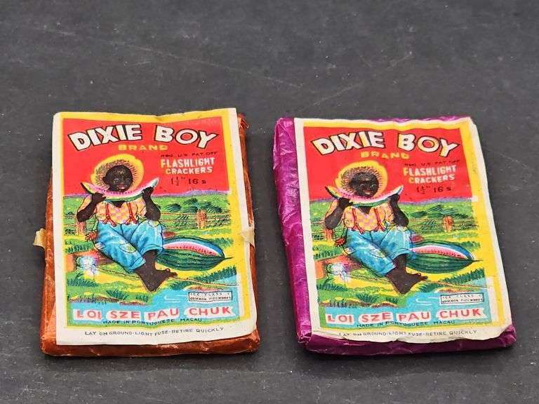 (N) Lot Of Vintage Black Americana "Dixie Boy Brand" Firecrackers With ...