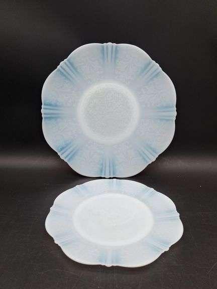 (H) Macbeth Evans American Sweetheart Monax Glass plates.10 plates ...