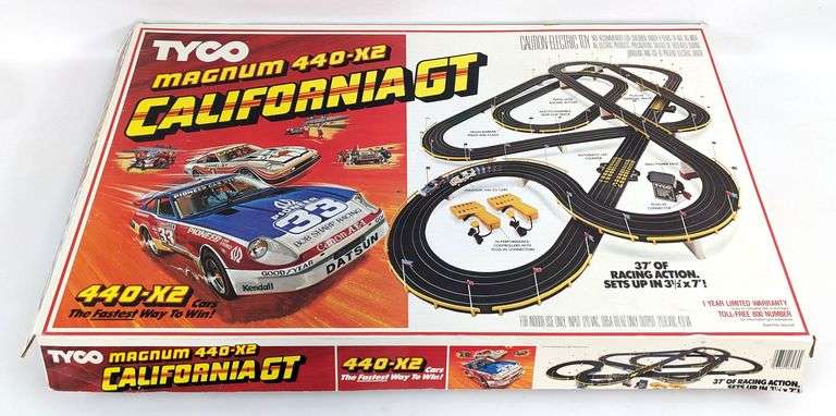 Tyco Magnum 440-X2 California GT Slot Car Set - Kraft Auction Service, LLC