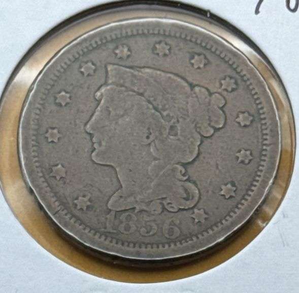 (ZA) 1856 Large One Cent Coin - Kraft Auction Service, LLC