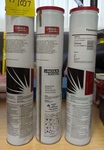 Lincoln Electric Steel Welding Rods 1/8"×14" 10 Lbs. Bidding 1xtq ...