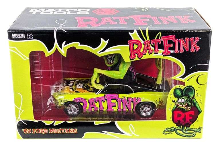 Ertl Matco Tools Ed Roth Rat Fink 1969 Ford Mustang - Kraft Auction ...