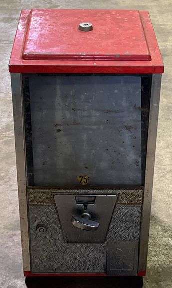 (UV) OAK Candy Vending Machine 19 1/2 - Kraft Auction Service, LLC