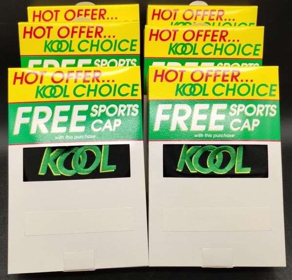 (I) 6 Vintage Kool Sports Caps - Kraft Auction Service, LLC
