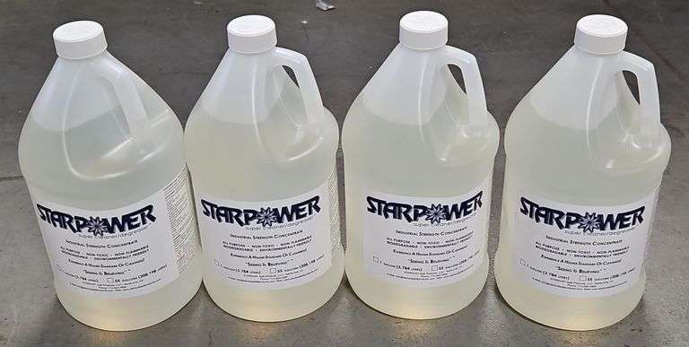 Lot Of (4) Star Power Super Cleaner/Degreaser 1 Gallon Bottle's ...