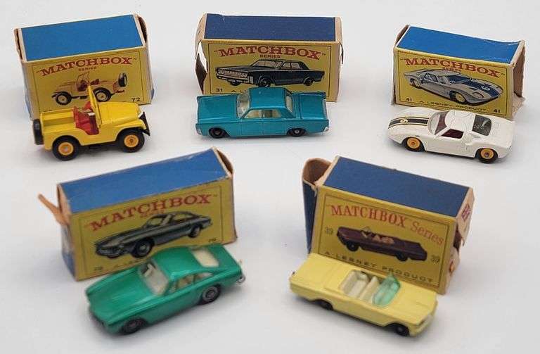 (5) Vintage Lesney Matchbox Vehicles In Original Boxes - Kraft Auction ...