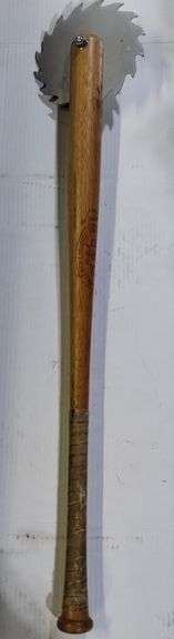 (AF) Zombie killer homemade ,bat with blade 35 inches - Kraft Auction ...