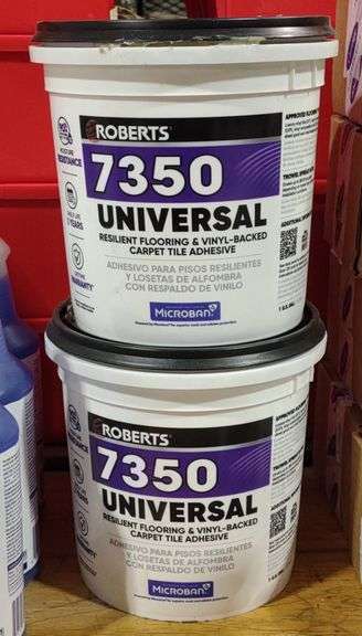 Roberts 7350 Carpet Tile Adhesive - Kraft Auction Service, LLC