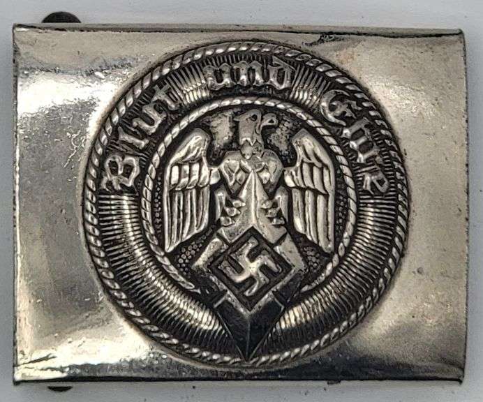WWII German Hitler Youth Belt Buckle RZM 4/23 - Kraft Auction Service, LLC