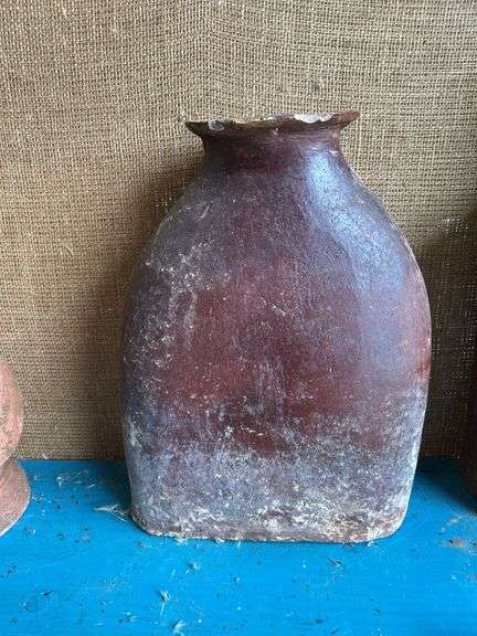 Handcrafted Red-Ware Planter - Kraft Auction Service, LLC