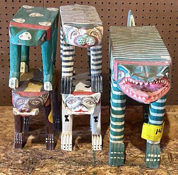 Hand Crafted Wooden Animals - Kraft Auction Service, LLC